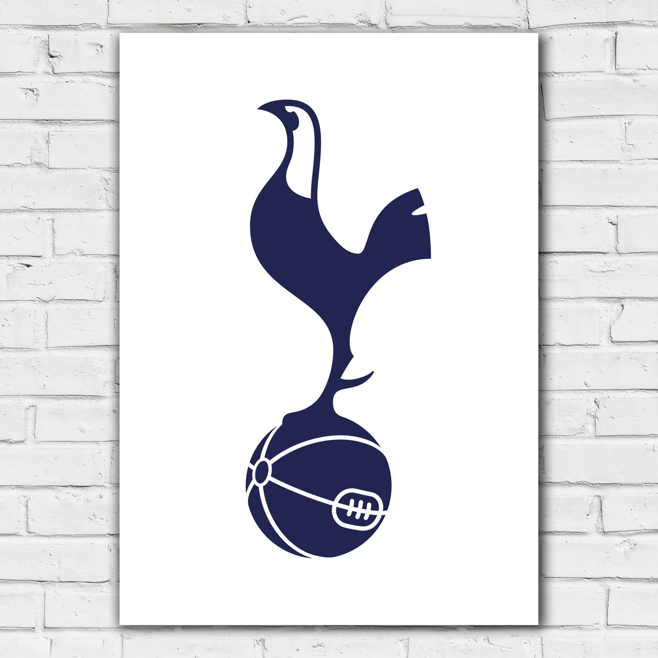 Tottenham Hotspur Football Club Print - Navy Crest Poster – www.themed ...