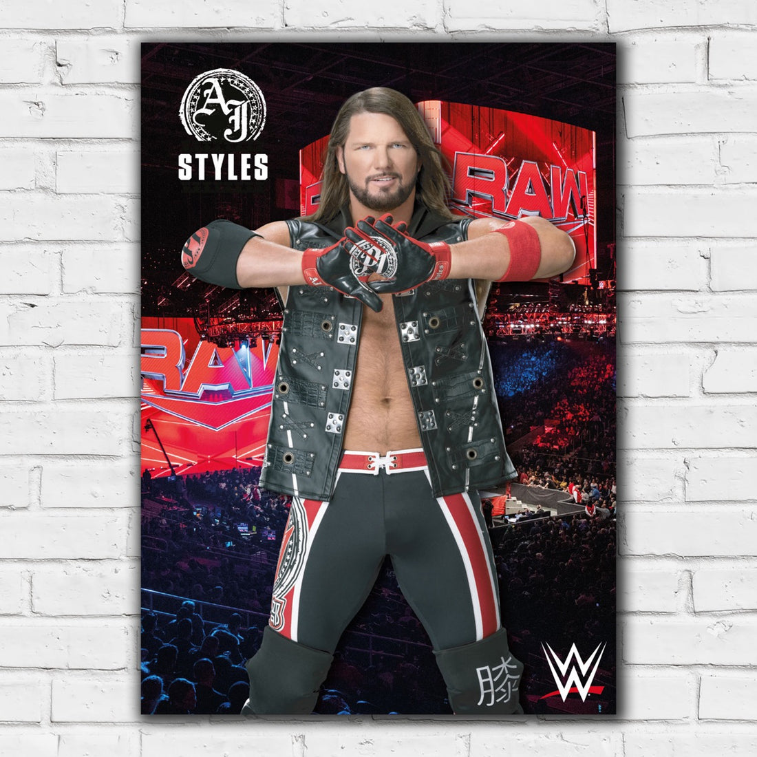 WWE Print - AJ Styles Crowd Poster – www.themed.co.uk