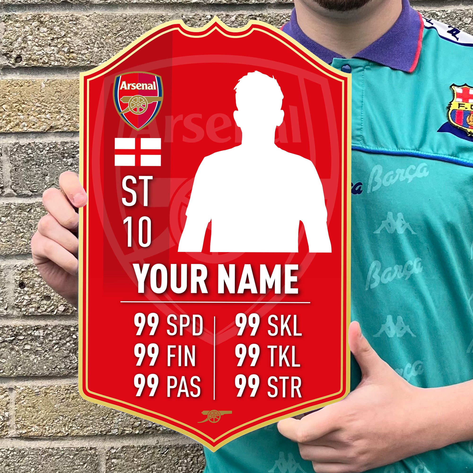 Personalised Football Cards – www.themed.co.uk