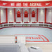 Arsenal FC Stadium Full Wall Mural - Dressing Room – www.themed.co.uk