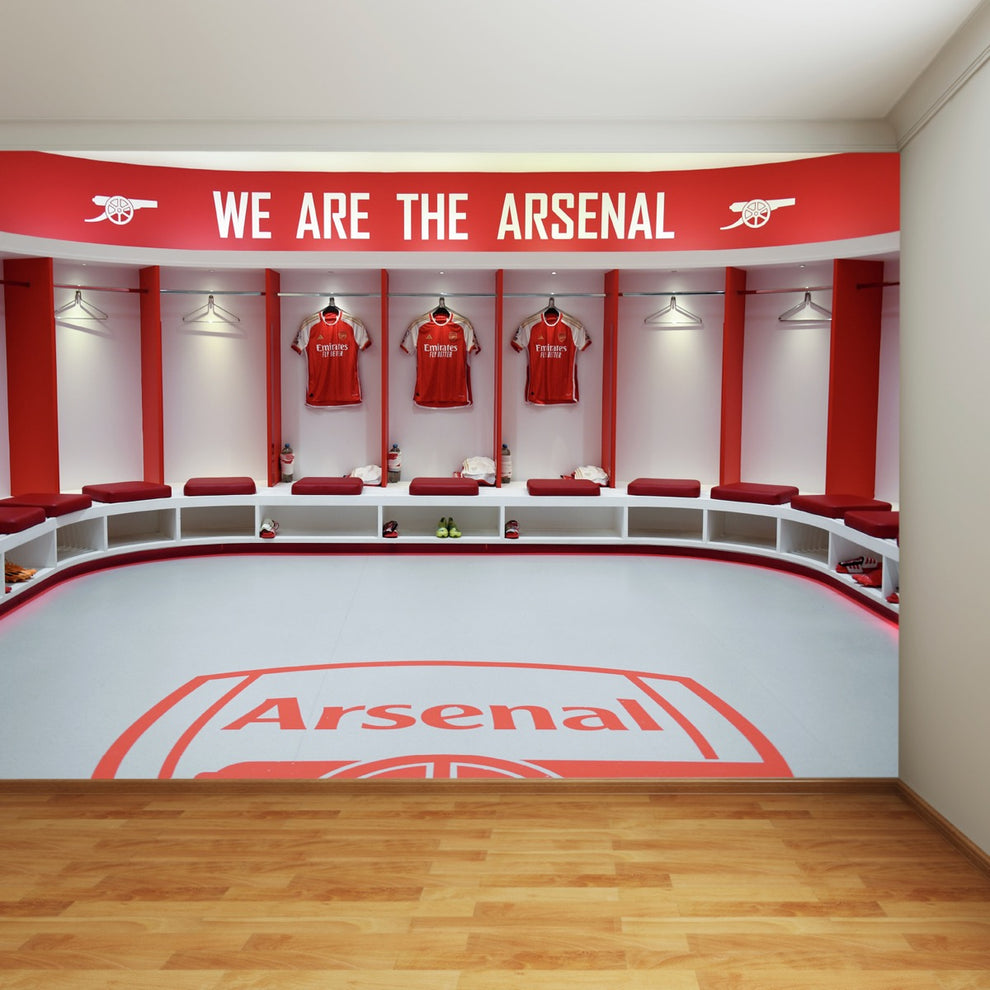 Arsenal FC Stadium Full Wall Mural - Dressing Room – www.themed.co.uk