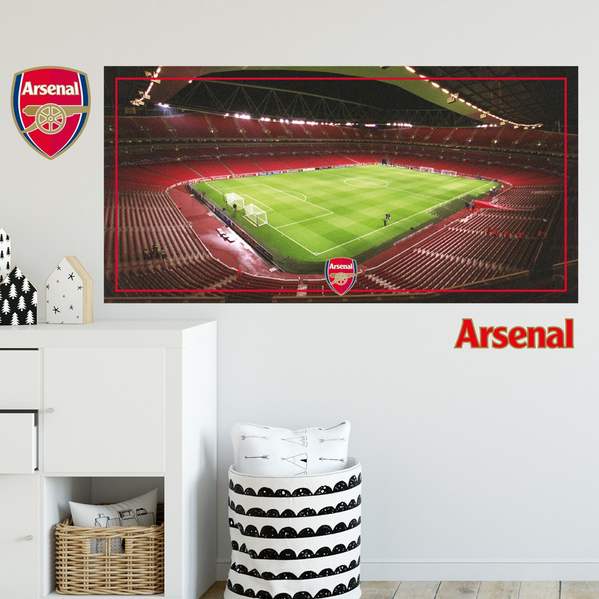 Arsenal Football Club Emirates Stadium Inside Empty View Wall Sticker ...