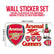 Arsenal FC - Stadium Corner View Broken Wall Sticker + Decal Set – www ...