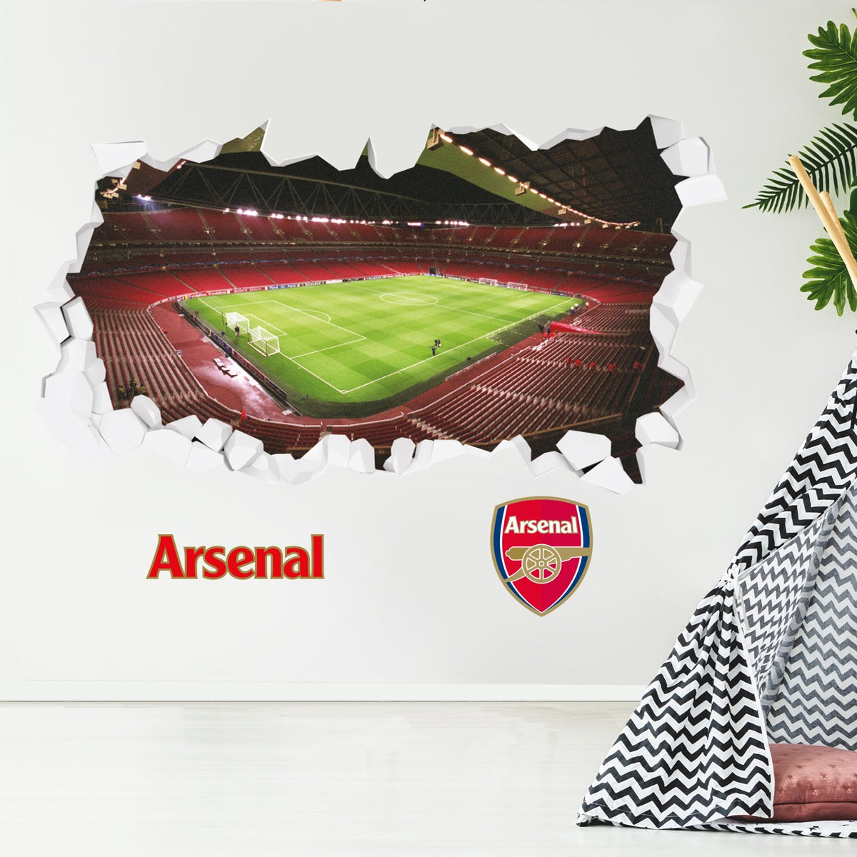 Arsenal Football Club Smashed Emirates Stadium Inside Empty View Wall ...