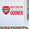 Arsenal Football Club Crest & Gooners Song Wall Sticker – www.themed.co.uk