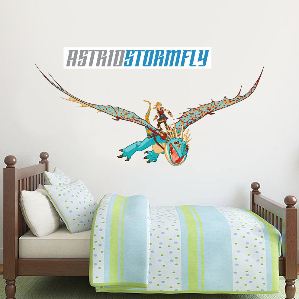 How To Train Your Dragon - Astrid & Stormfly Wall Sticker Set – www ...