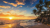 Sunset Beach Wall Mural – www.themed.co.uk