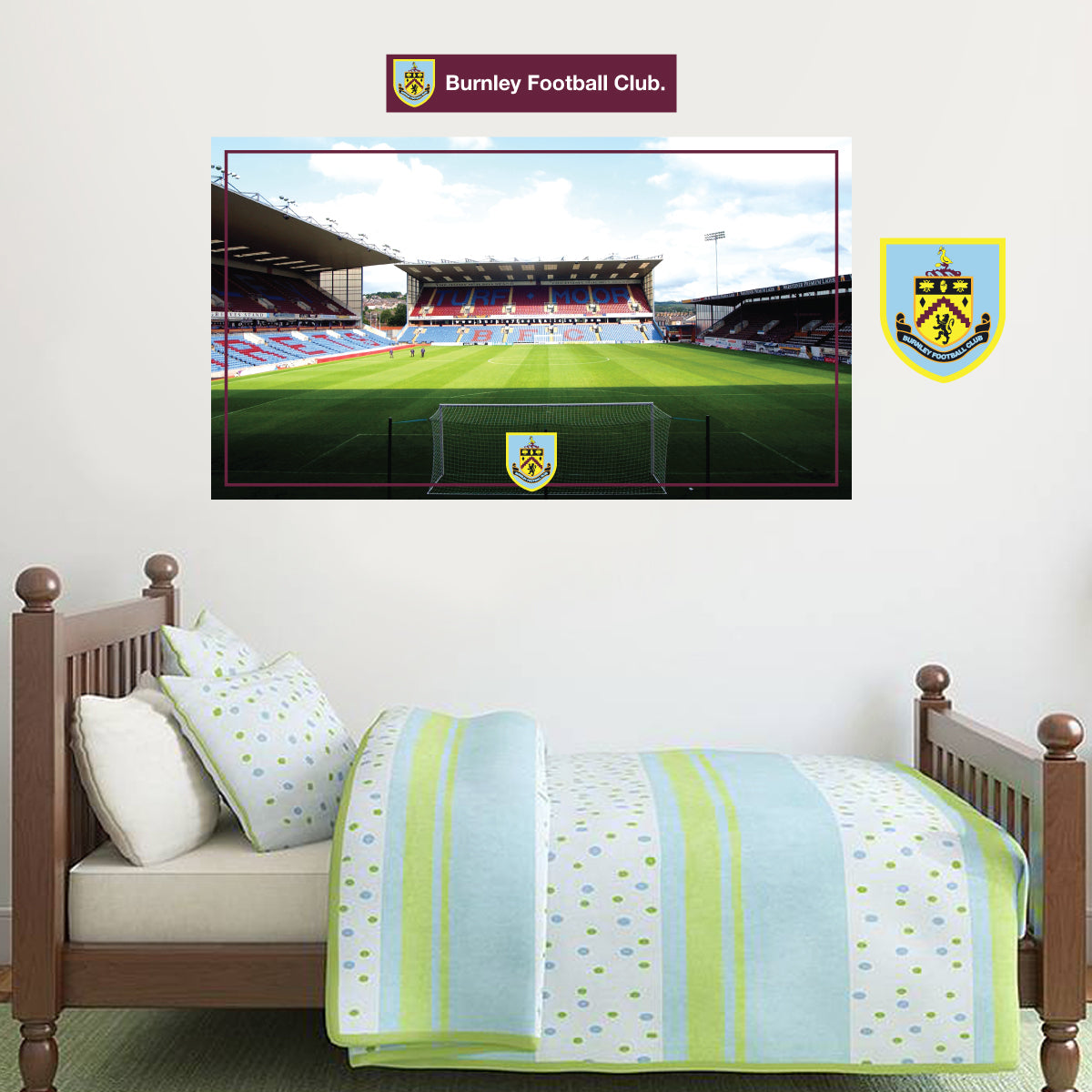 Burnley Football Club Turf Moor Stadium Wall Sticker – www.themed.co.uk