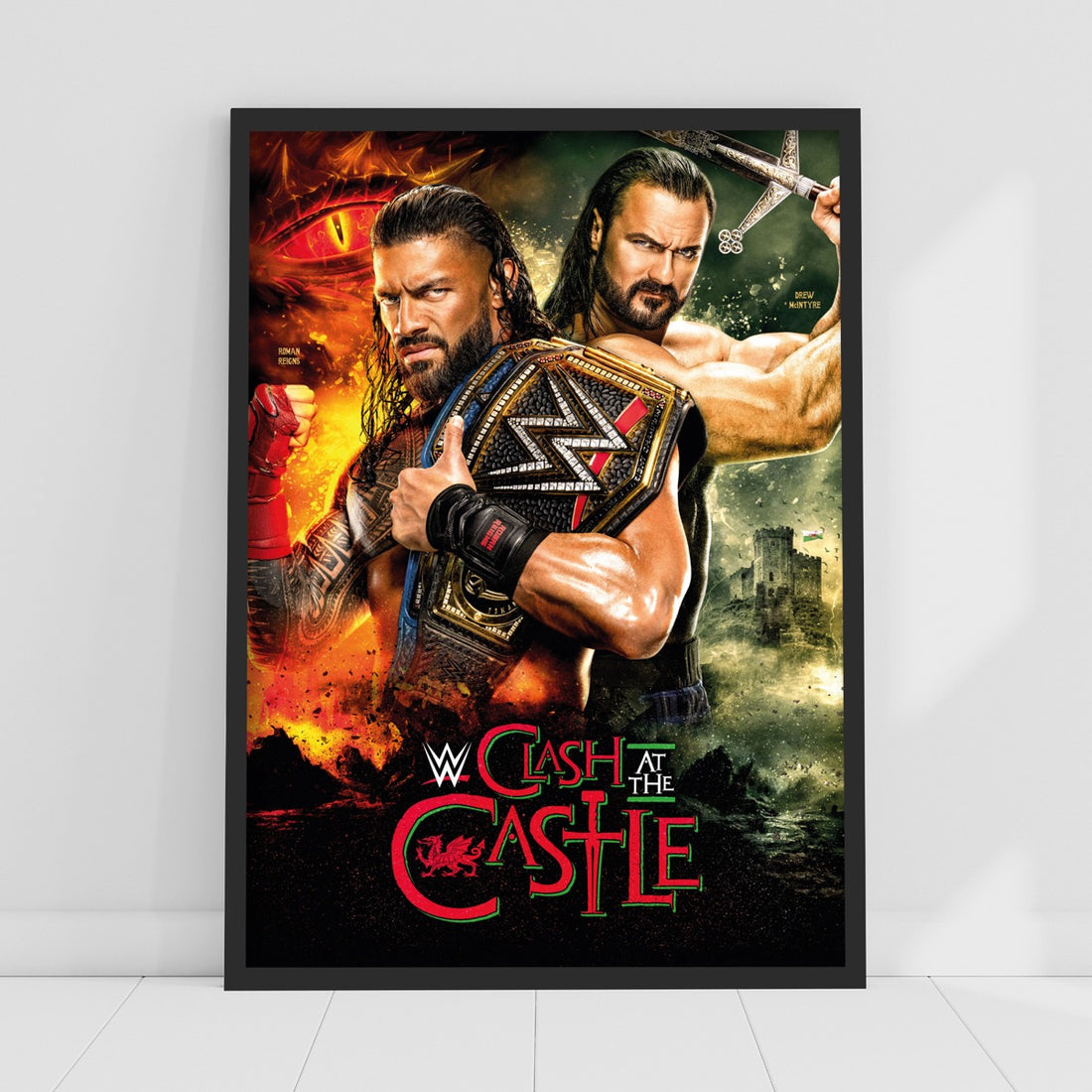 WWE Print - Clash at the Castle Belt Poster – www.themed.co.uk