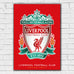 Liverpool FC Print - Crest Red Background Poster – www.themed.co.uk