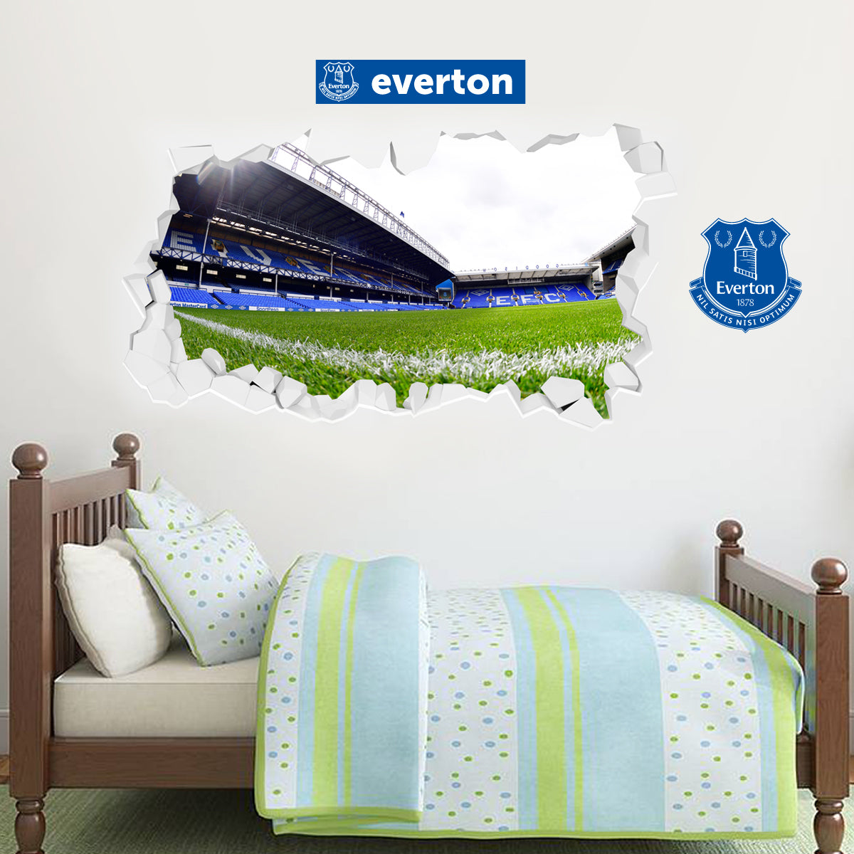 Everton Football Club Goodison Park Stadium Smash Wall Sticker – www ...
