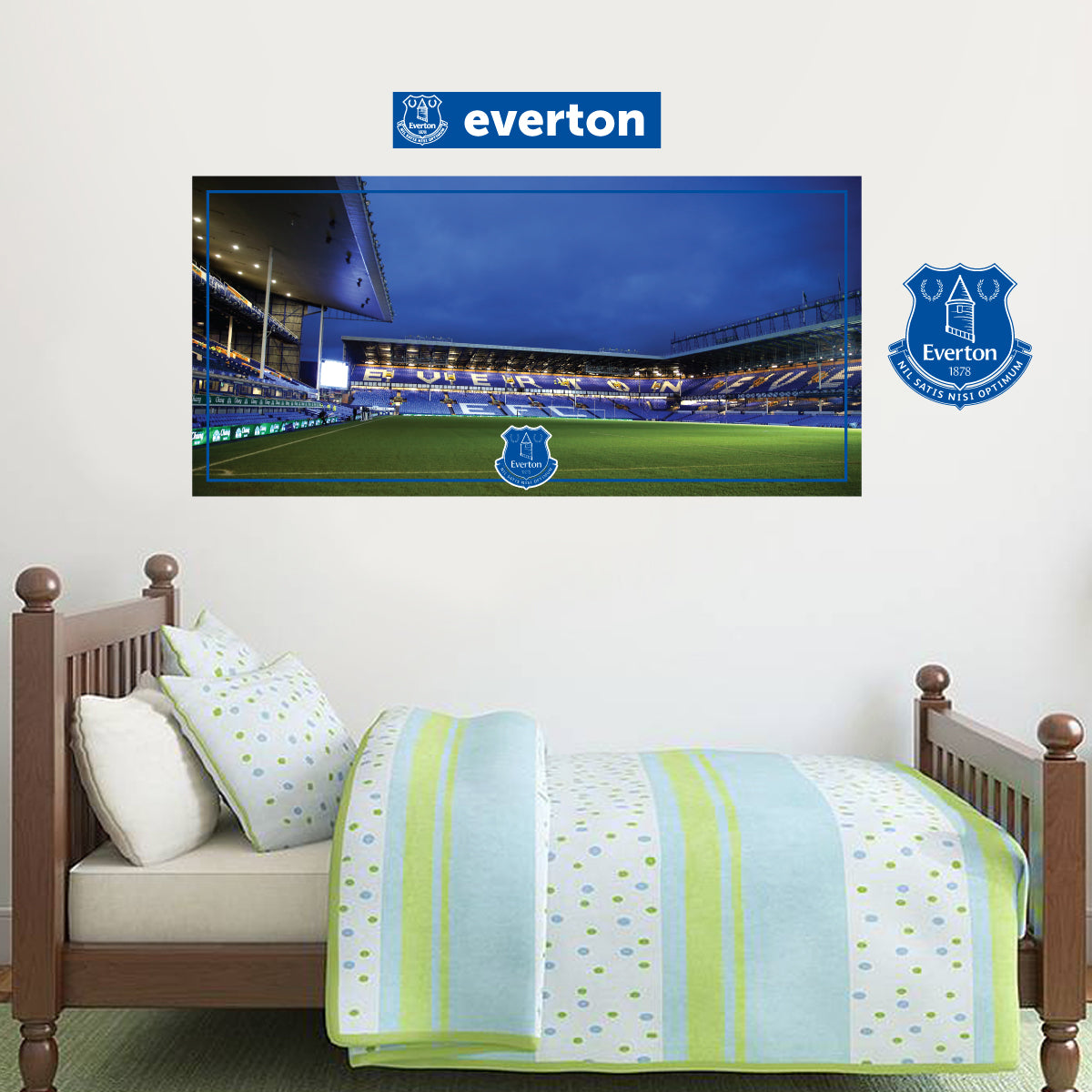 Everton Football Club Goodison Park at Night Stadium Wall Sticker – www ...