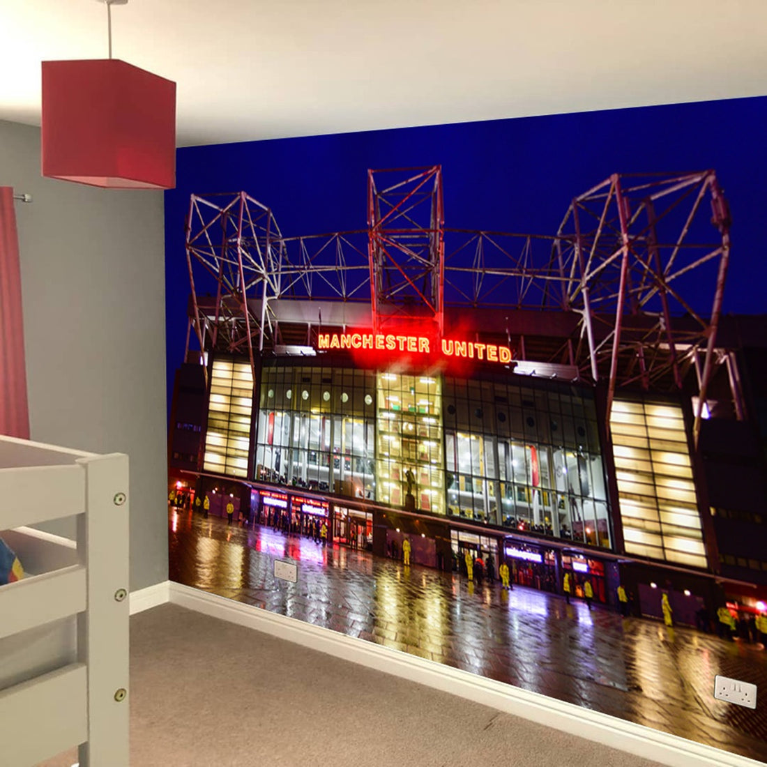 Manchester United Old Trafford Stadium Full Wall Mural - Forecourt Vie ...