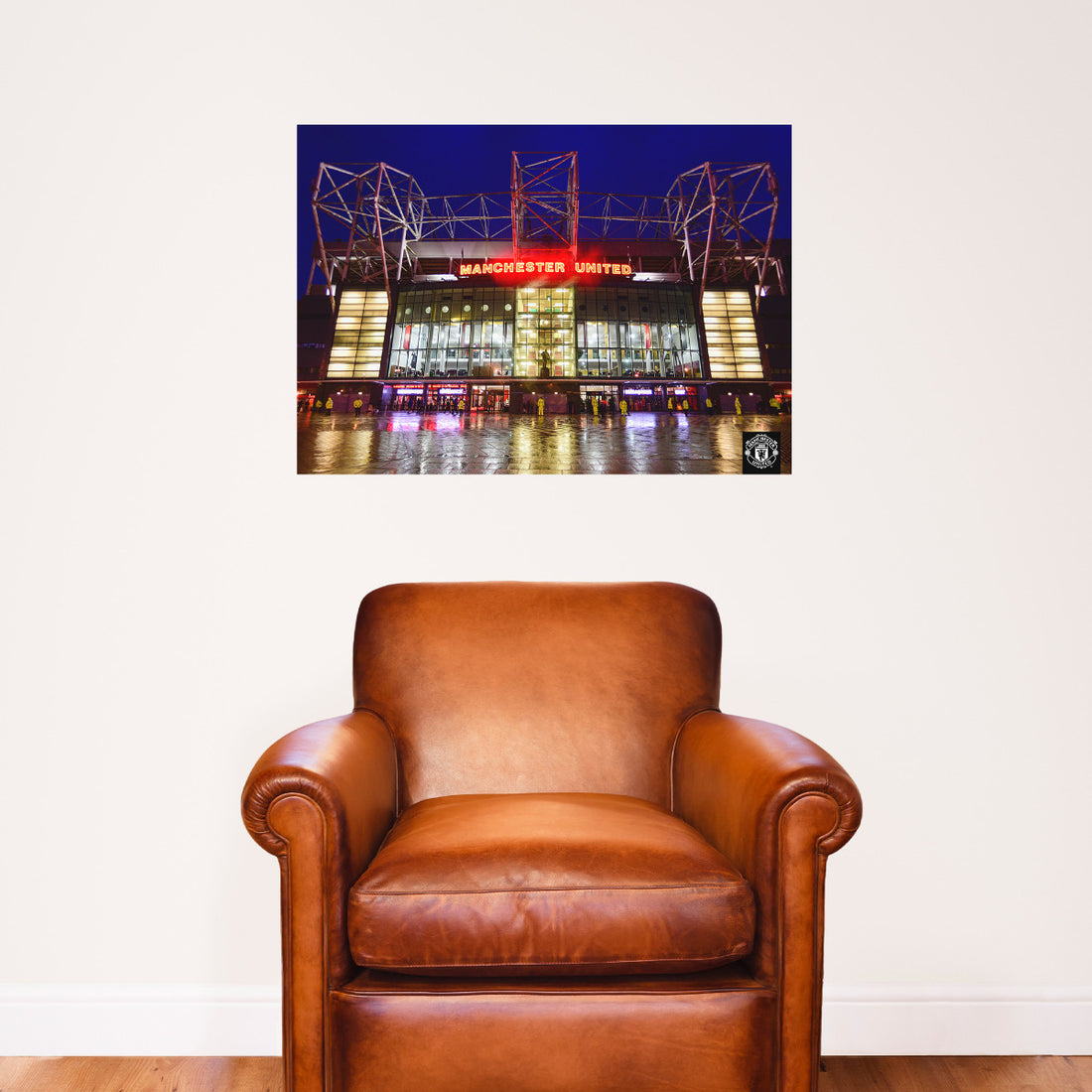 Manchester United Print - Forecourt Night Design – www.themed.co.uk
