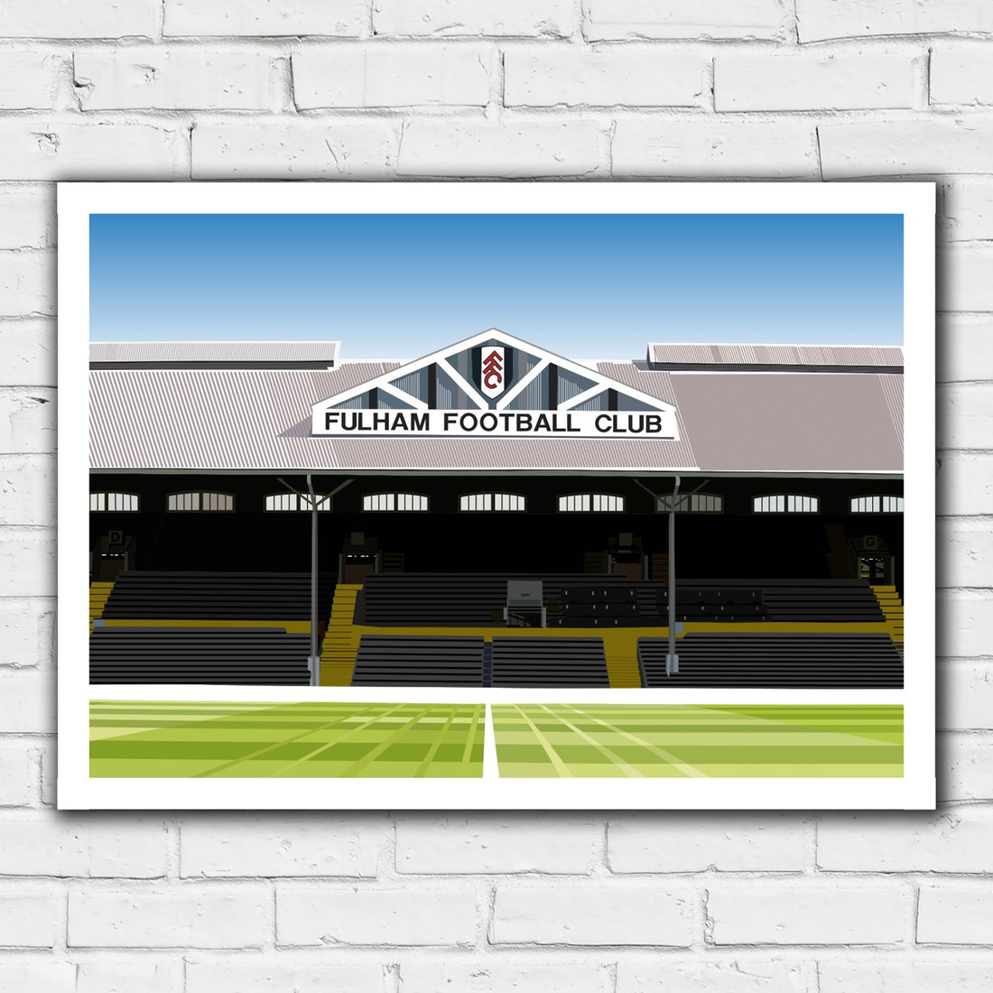 Fulham FC - Craven Cottage Stadium Illustration Print – www.themed.co.uk