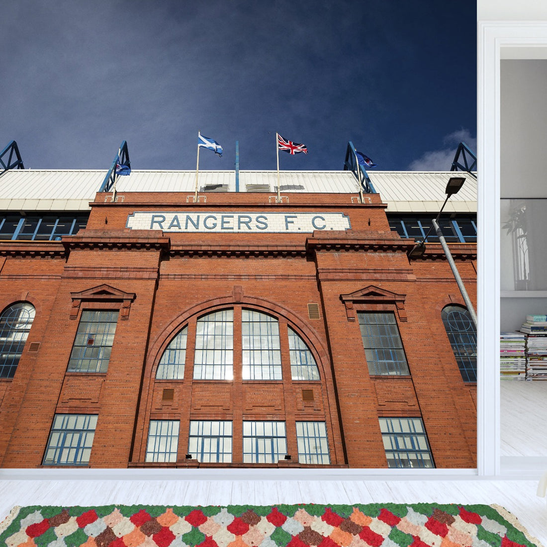 Rangers F.C - Main Stand Flags Stadium Full Wall Mural – www.themed.co.uk