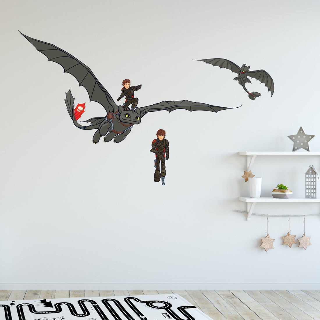 How To Train Your Dragon - Hiccup & Toothless Wall Sticker Set – www ...