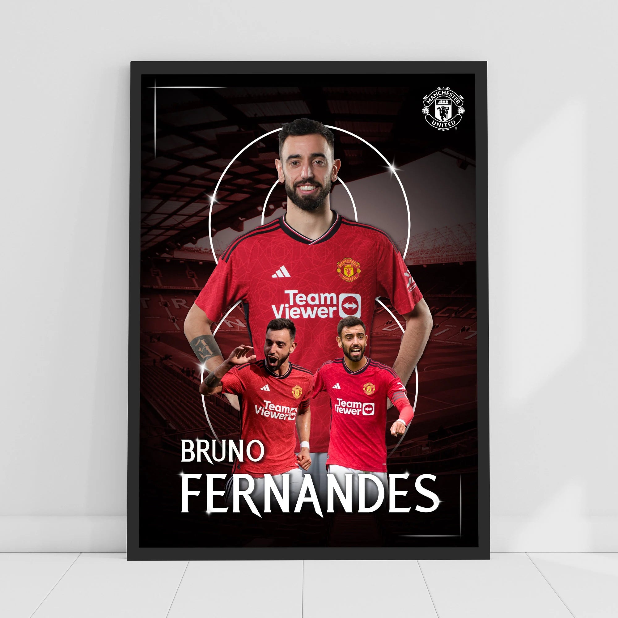 Manchester United FC Print - Bruno Fernandes 22/23 Player Poster ...