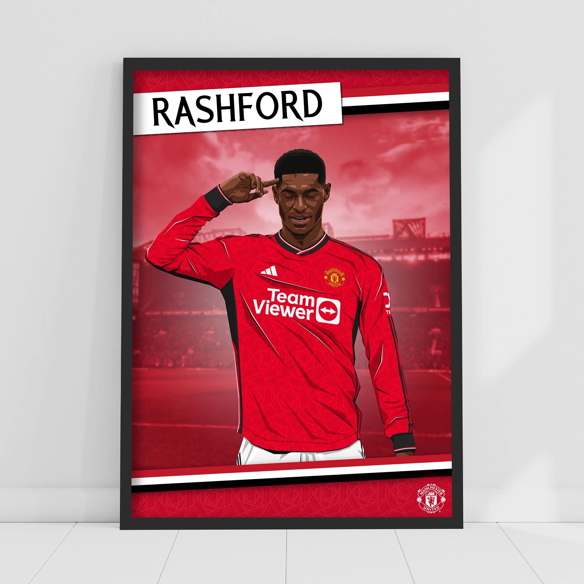 Manchester United FC Print - Marcus Rashford 22/23 Player Poster ...