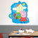 Peppa Pig Wall Sticker - I'm Peppa Pig Blue Background Wall Decal Kids ...