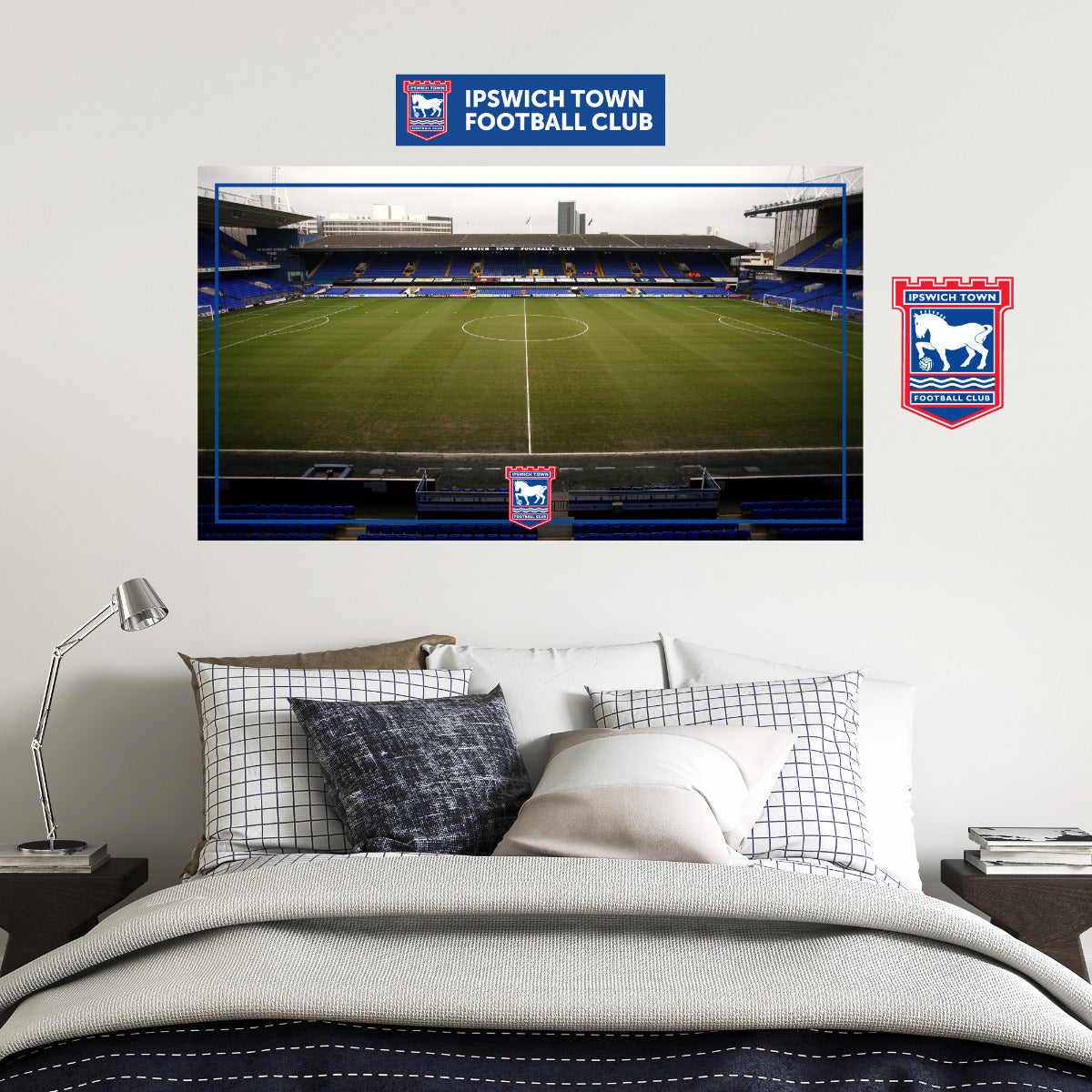 Ipswich Town Football Club Portman Road Stadium Mural Wall Sticker ...