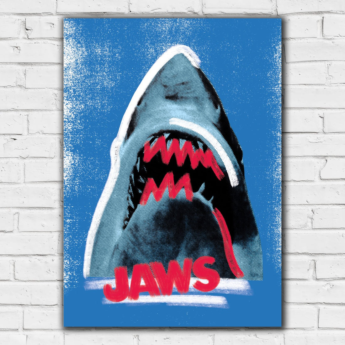 Jaws Print - Red Spray Paint Shark Teeth – www.themed.co.uk