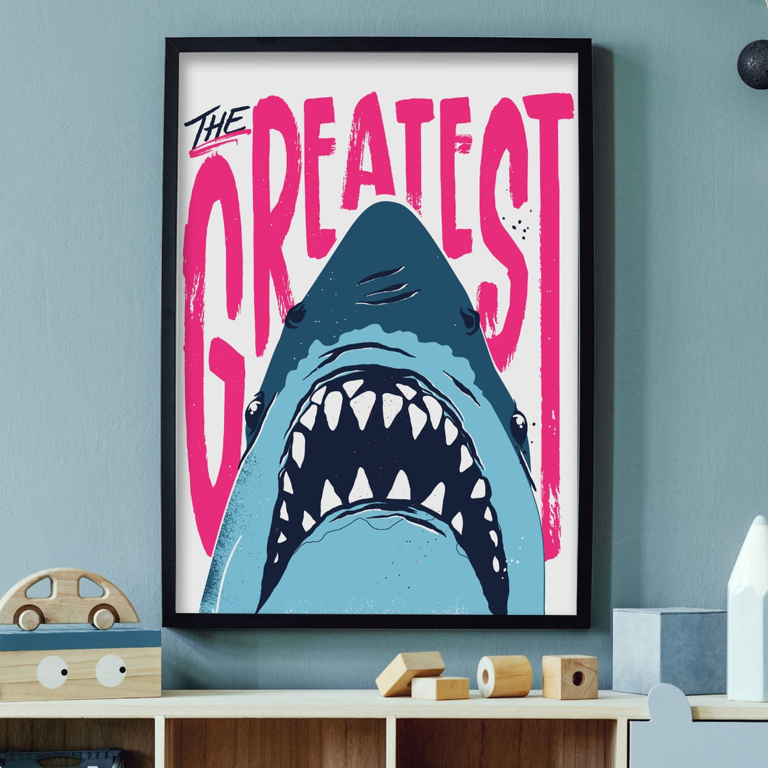 Jaws Print - The Greatest Shark – www.themed.co.uk