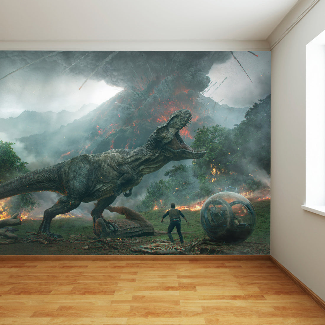 Jurassic World : Fallen Kingdom T-Rex Dinosaur Full Wall Mural – www ...