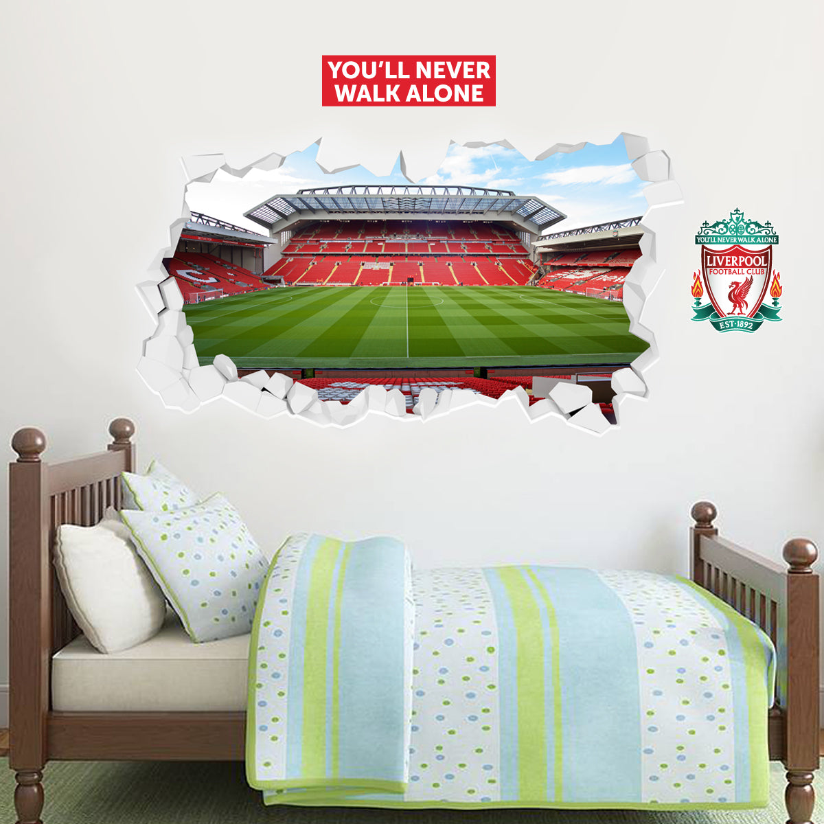 Liverpool Football The Mainstand Broken Anfield Stadium Mural – www ...