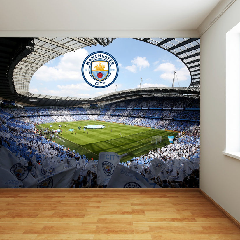 Manchester City FC Etihad Stadium Full Wall Mural – www.themed.co.uk