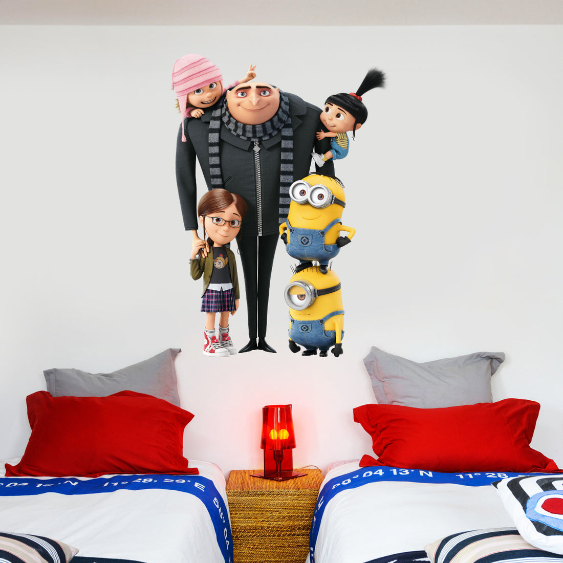 Despicable Me - Gru & Family Wall Sticker – www.themed.co.uk