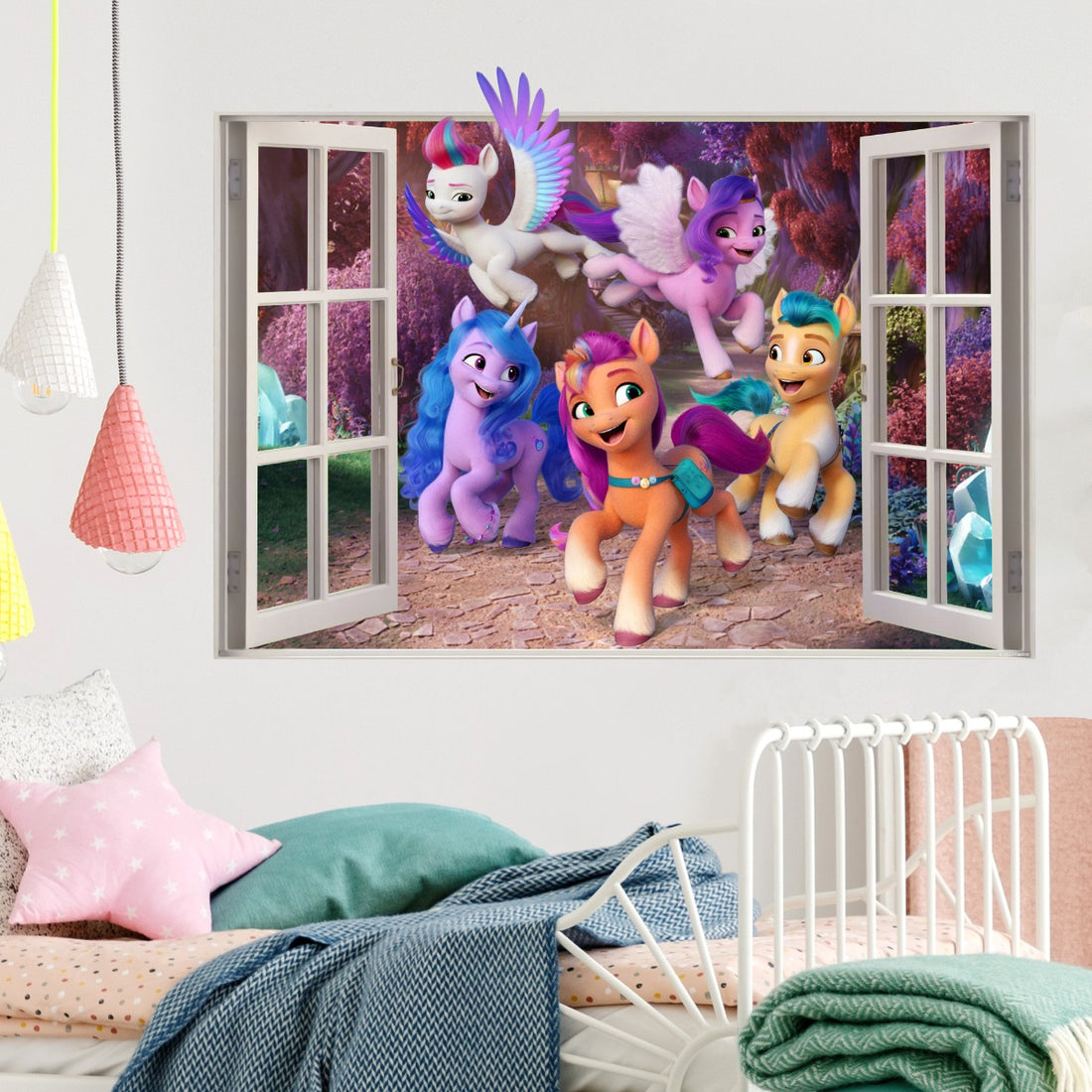 My Little Pony Wall Sticker - A New Generation Group Window Wall Decal ...