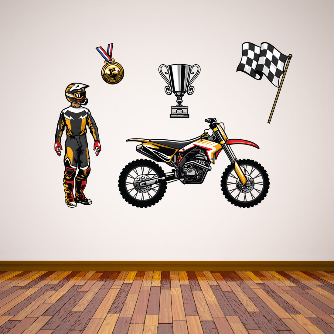 Motorcross Wall Sticker Set – www.themed.co.uk