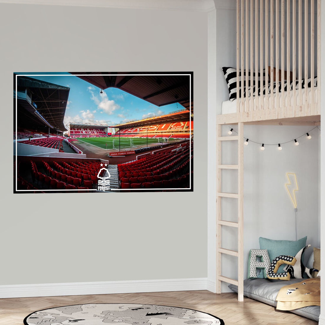 Nottingham Forest FC - Stadium Corner Wall Sticker – www.themed.co.uk