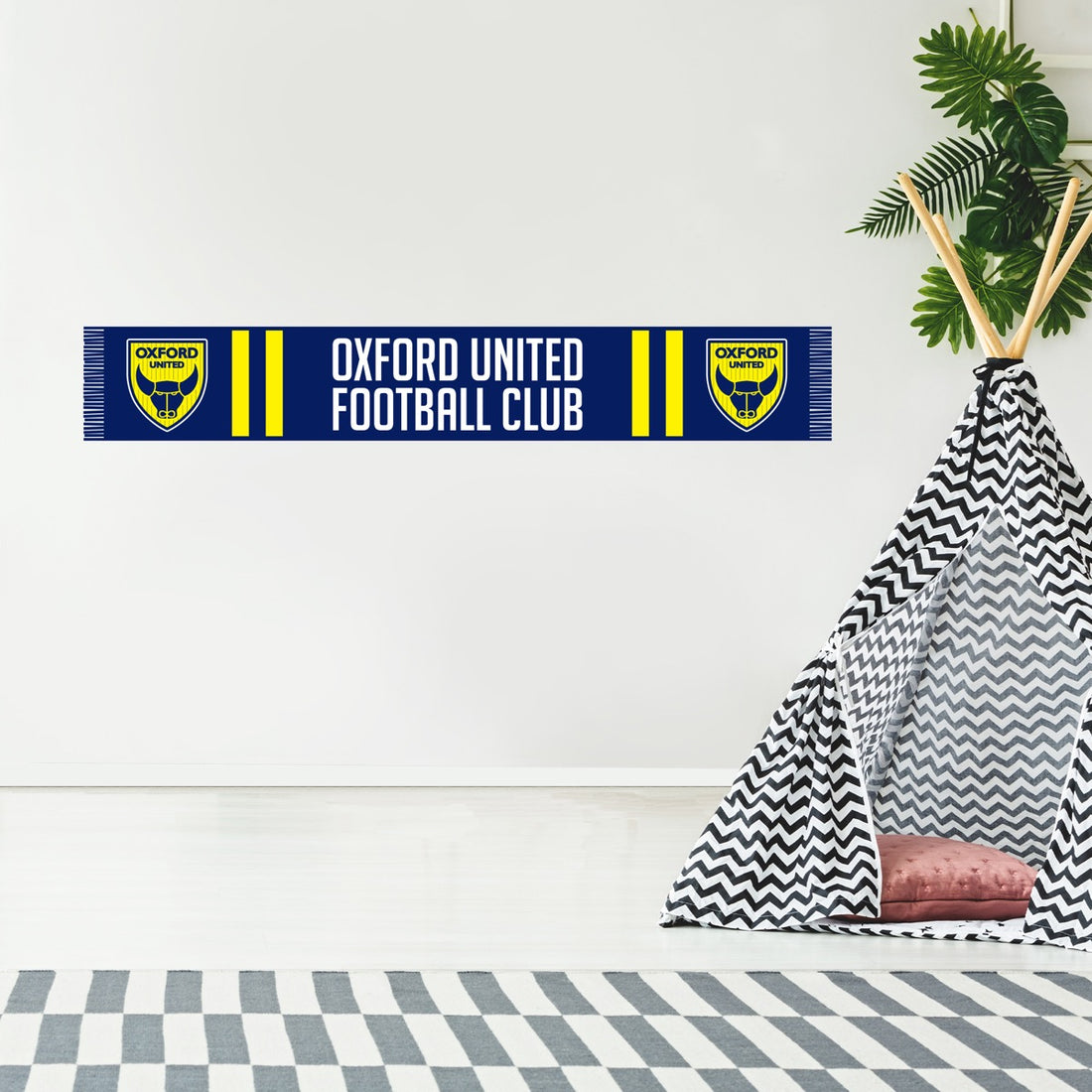 Oxford United Football Club - Scarf Wall Sticker – www.themed.co.uk