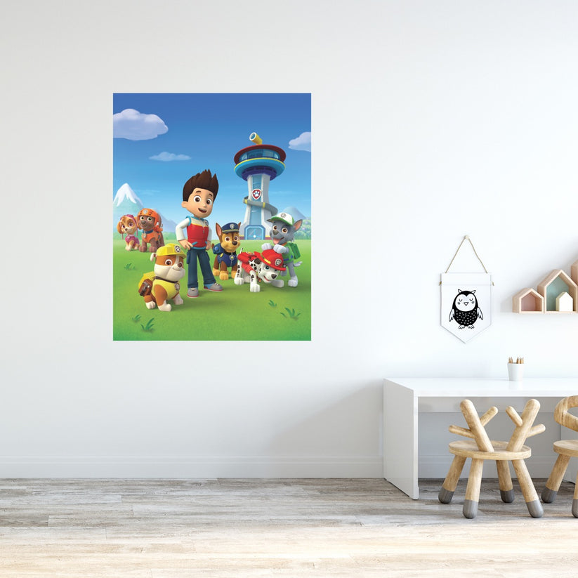 Paw Patrol Group Poster Wall Sticker – www.themed.co.uk