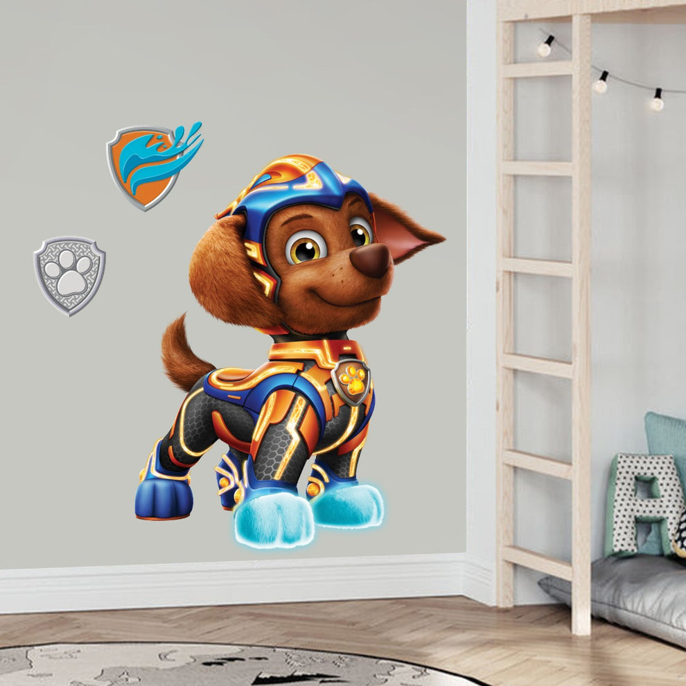 Paw Patrol Mighty Movie Zuma Wall Sticker – www.themed.co.uk
