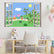 Peppa Pig Wall Sticker - Peppa and Family Park Scene Window Wall Decal ...