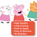 Peppa Pig Wall Sticker - Peppa and Friends Walking in Line – www.themed ...