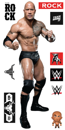 WWE - The Rock Wrestler Decal 25 + Bonus Wall Sticker Set – www.themed ...