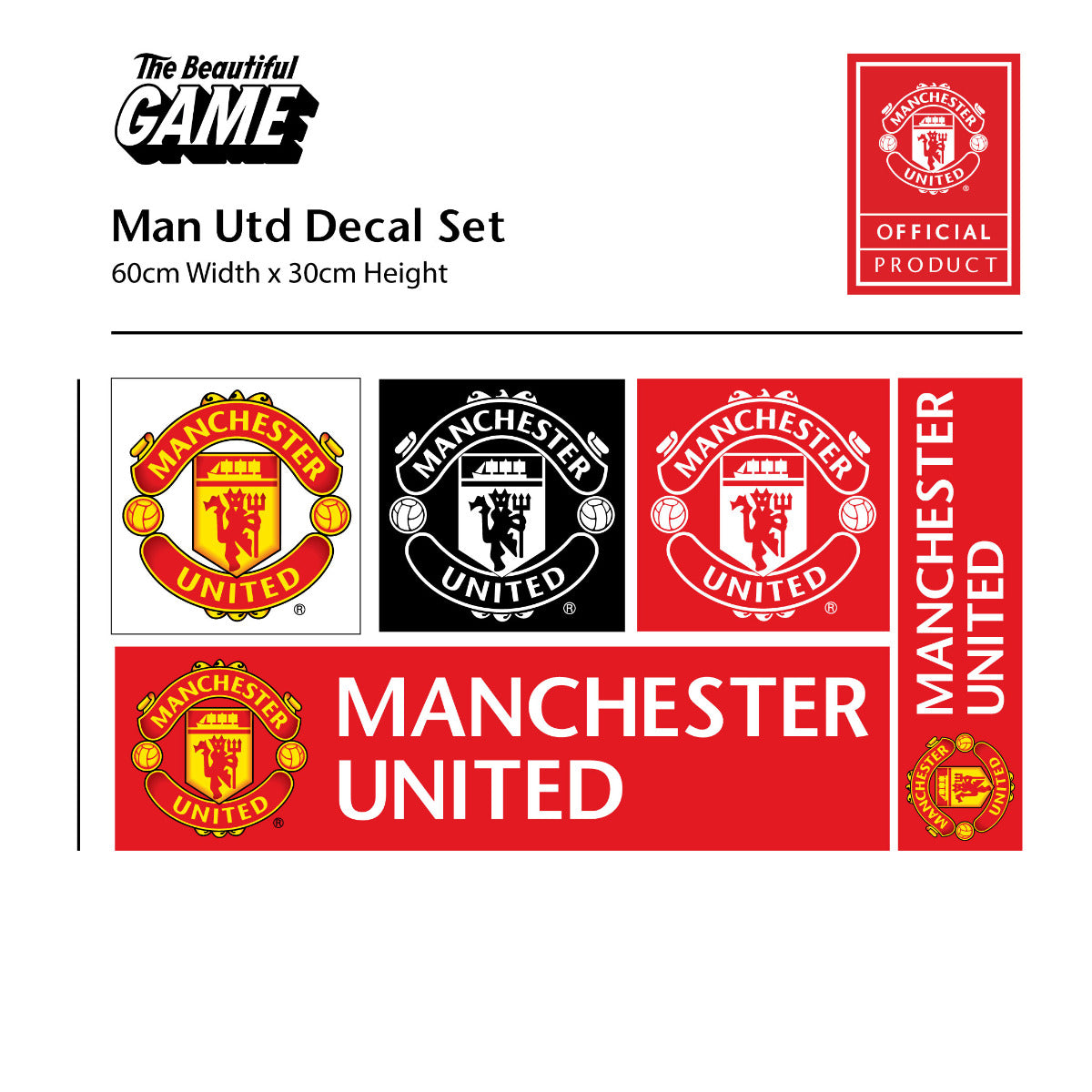 Manchester United Football Club Personalised Name and Ball Design Wall ...
