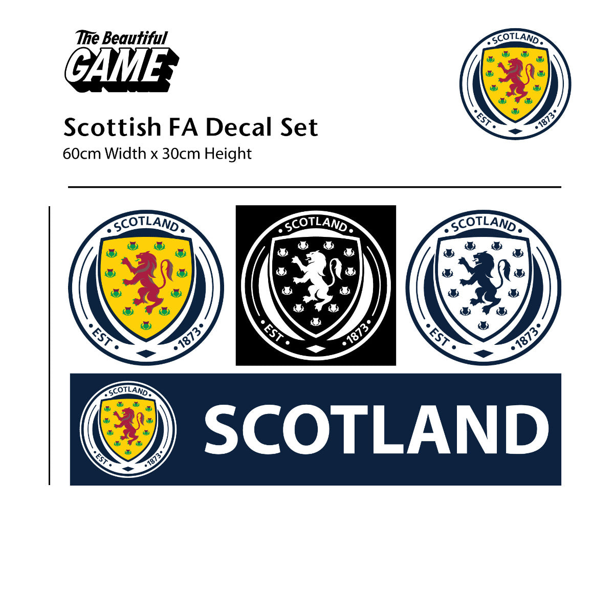 Scottish FA Crest Wall Sticker – www.themed.co.uk