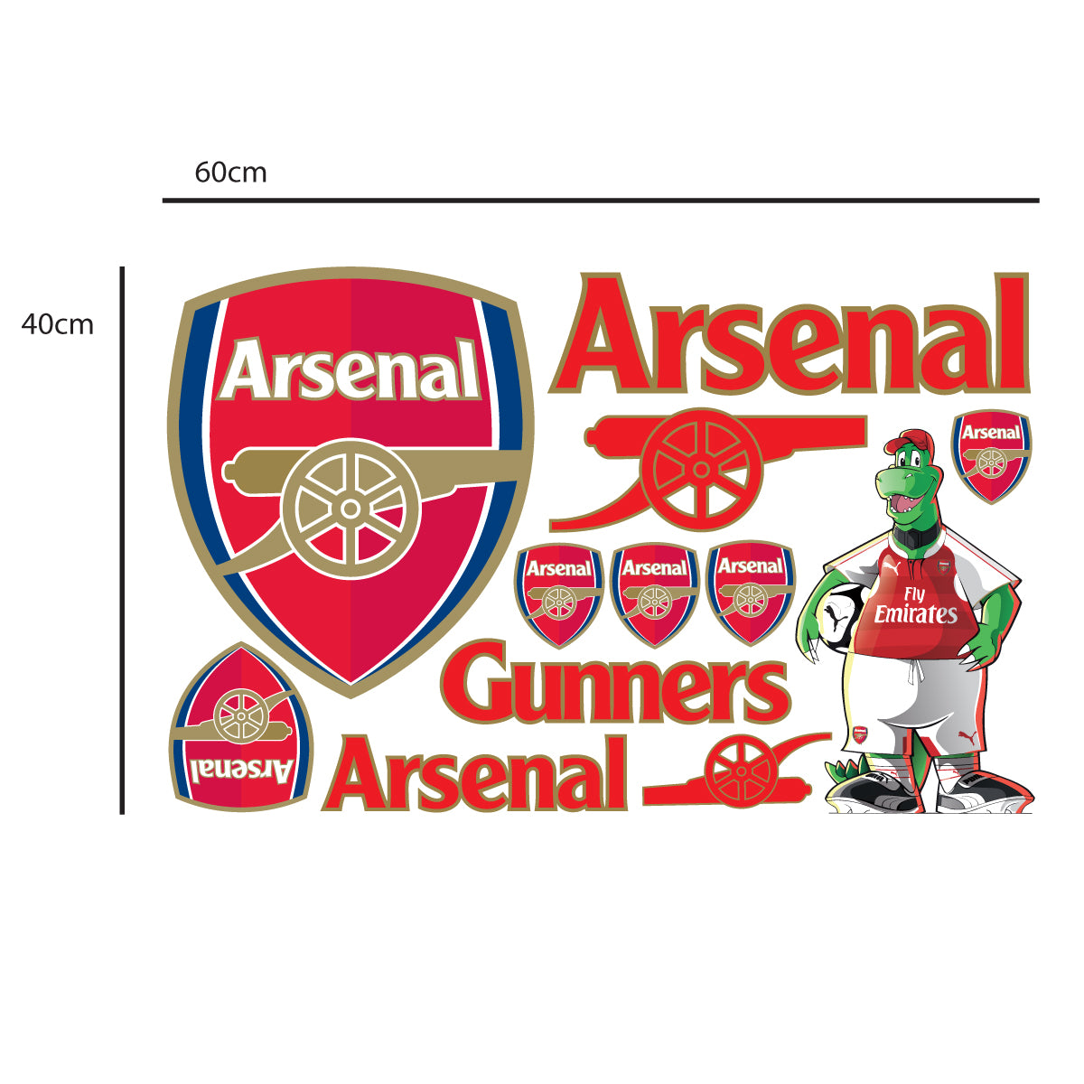 Arsenal Football Club Emirates Stadium Inside Match Day Wall Sticker ...