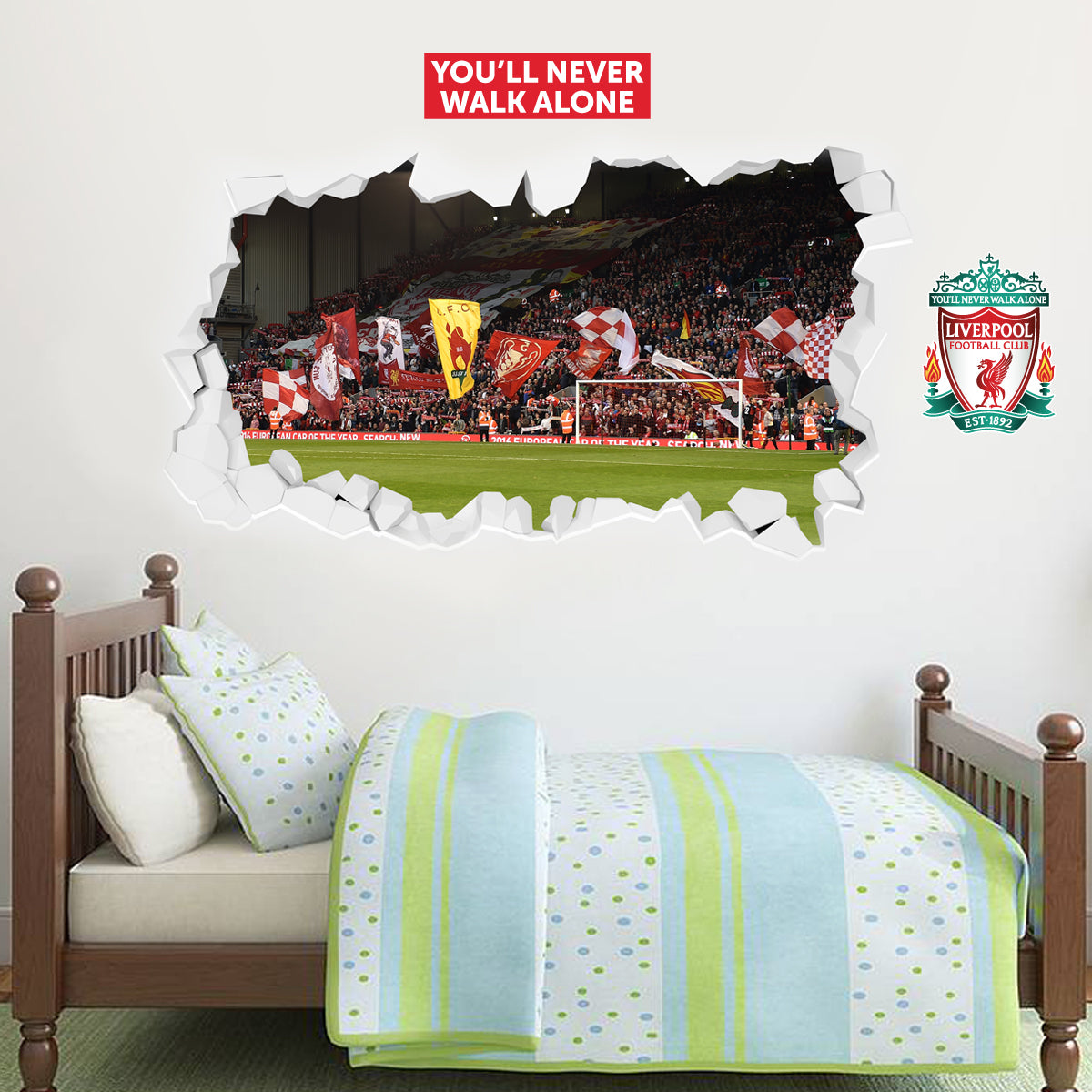 Liverpool Football Broken Anfield Stadium Mural – www.themed.co.uk