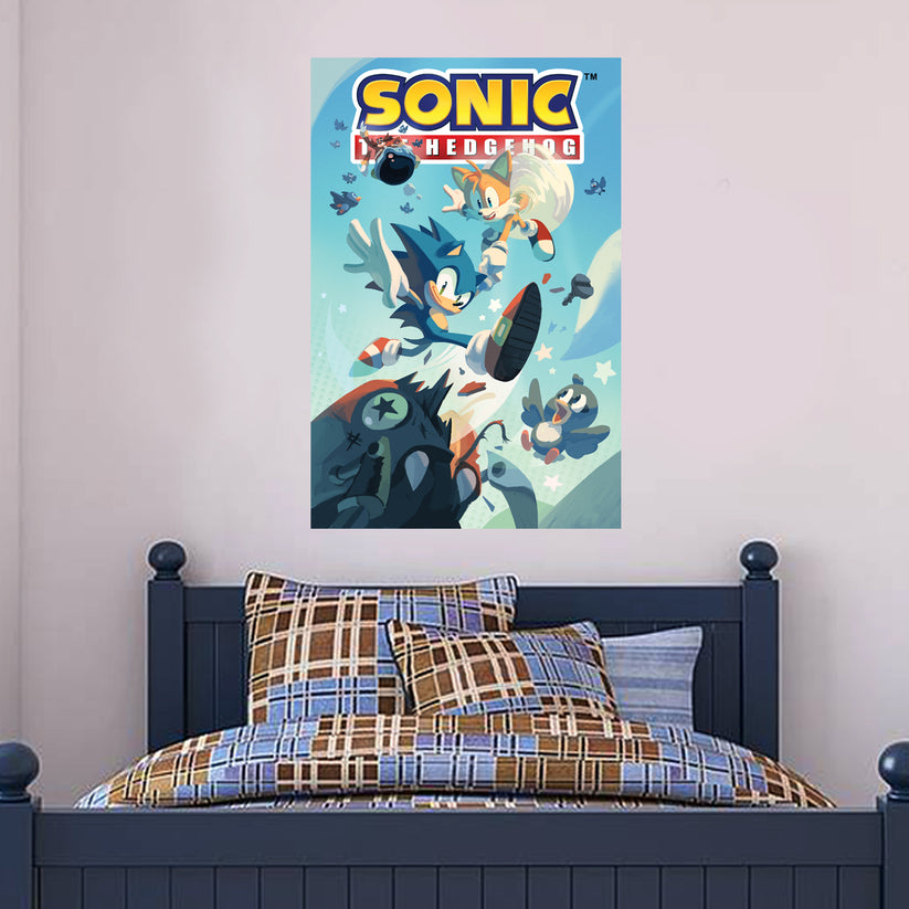 Sonic The Hedgehog - Sonic and Tails Wall Sticker – www.themed.co.uk
