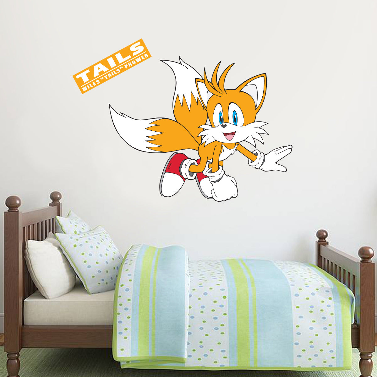 Sonic The Hedgehog - Tails Wall Sticker – www.themed.co.uk
