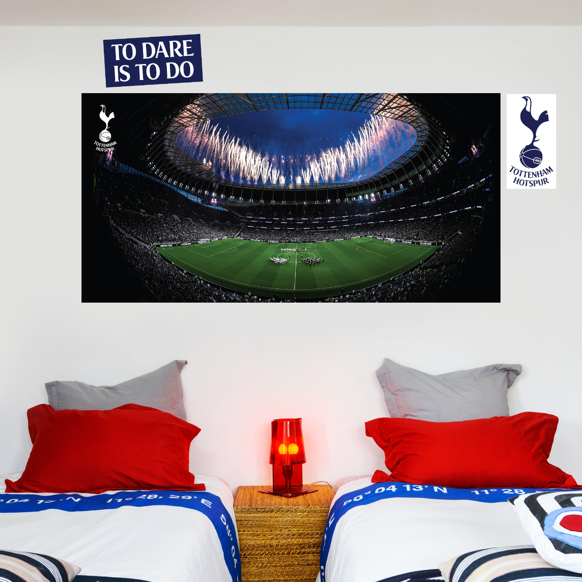 Tottenham Hotspur Football Club Stadium Mural (Inside Fireworks ...
