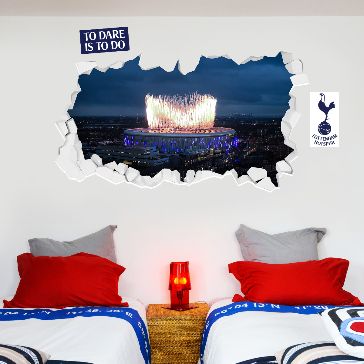 Tottenham Hotspur Football Club - Stadium Broken Wall Mural (Outside ...