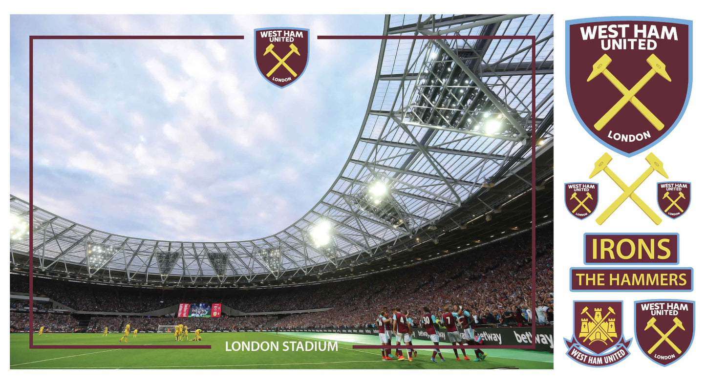 West Ham United Football Club Stadium Wall Mural & Wall Sticker – www ...