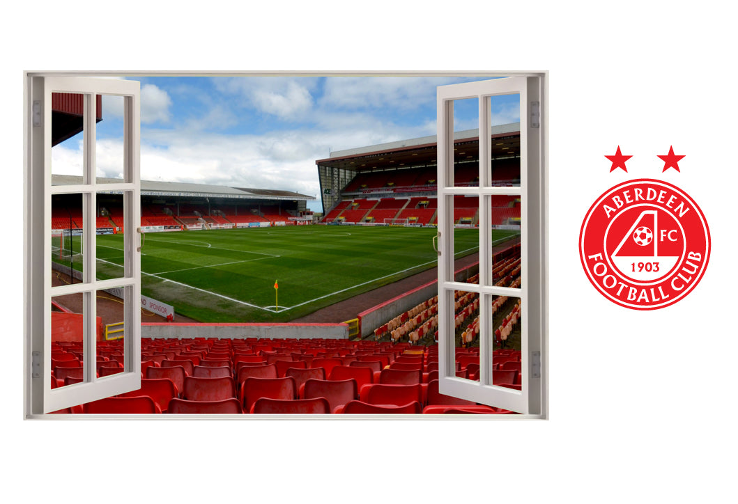 Aberdeen Football Club Stadium Window Wall Sticker Mural – www.themed.co.uk